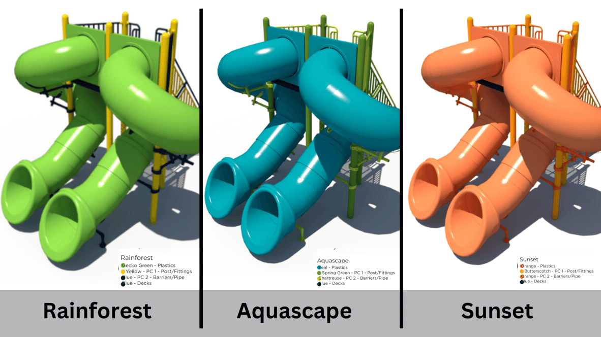 NEW color options to our Poolside Slide Collection